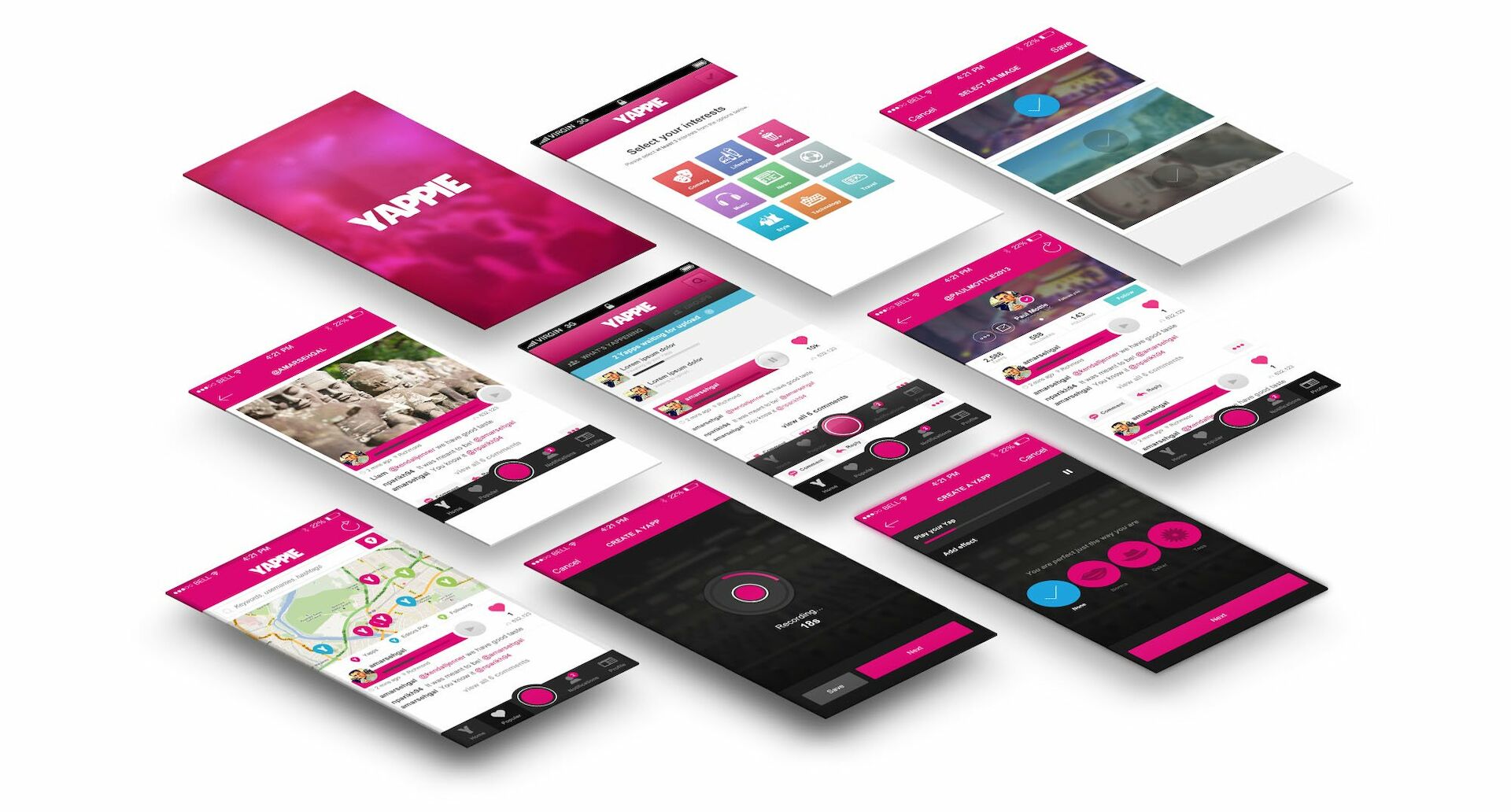 Yappie Mobile Website Showcase